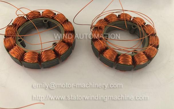 Star Delta Connection BLDC Motor Stator Winder Winding Muti Coils Traction