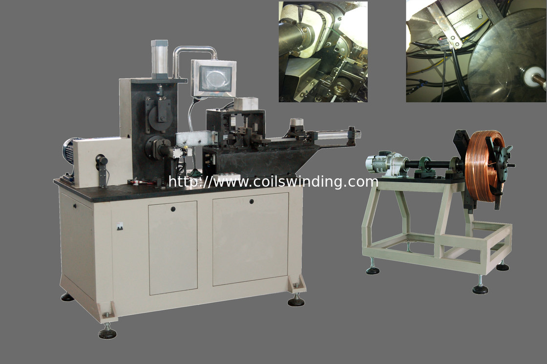 Pole Coils Winding Machine Flat Wire Winding Machine With Insulation ...