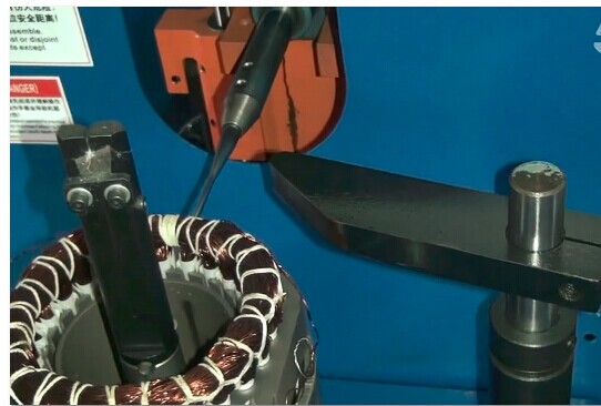 Stator Winding Over-Hang Single Side Lacing Coils Binding Machine