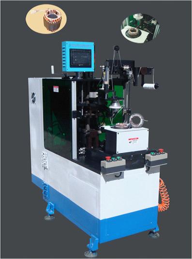 Stator coil lacing coils binding machine with knot double end side at ...